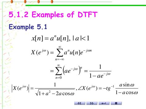 ppt chapter 5 the discrete time fourier transform powerpoint presentation id 5799257