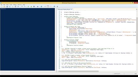 powershell robocopy with custom progress bar youtube
