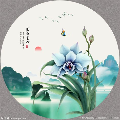 兰花设计图 绘画书法 文化艺术 设计图库 昵图网
