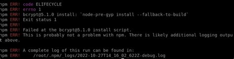 error `node pre gyp install fallback to build while installing bcrypt · issue 967 · kelektiv