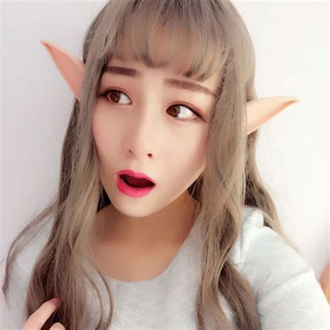 Buy 10cm 12cm Rubber Cute Skin Color Soft Elf Ears Cosplay Long Ear For Party