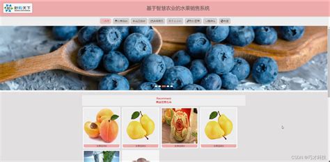 [java毕业设计] 智慧农业水果销售系统源码获取和系统演示 智慧农业源码 csdn博客