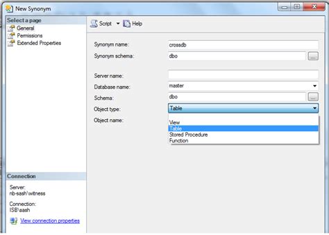 Sql Server Knowledge Sharing Blog Step By Step Guide To Create Synonym