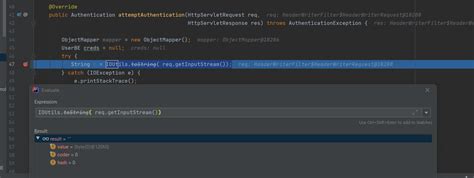 spring boot java parameters getinputstream method empty when sending the request from