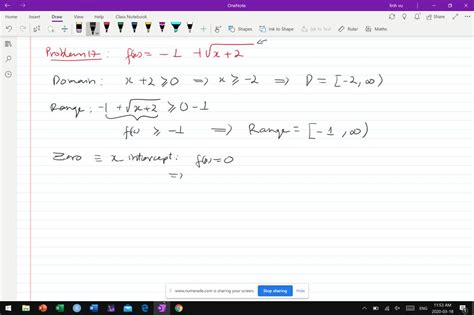 solved for the following exercises find the domain range and all zeros intercepts if any