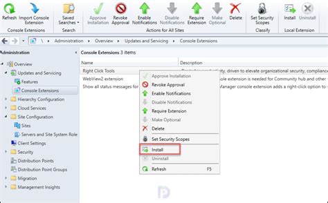 Install Right Click Tools Sccm Console Extension