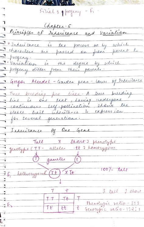 Biology Principles Of Inheritance And Variation Class 12 NCERT PDF