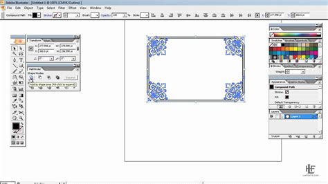 creating custom borders using adobe illustrator youtube