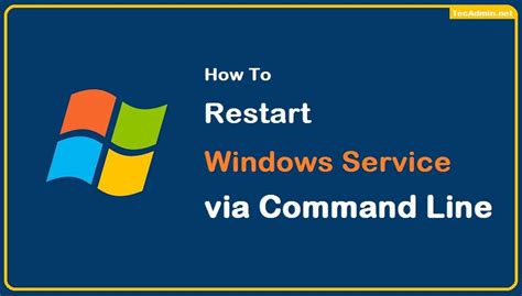 How To Start Stop Windows Service Via Command Line TecAdmin