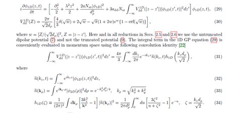i am trying to solve nonlinear schrödinger equation with dipolar interaction solveforum