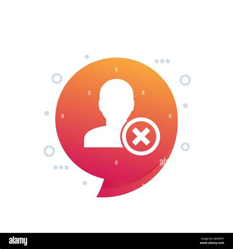 Delete Profile Icon Erase Account Personal Data Stock Vector Image