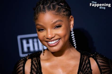 Halle Bailey Displays Her Sexy Boobs At The Pre Grammy Gala And Grammy Salute To Industry Icons In