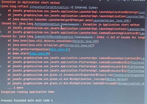 Solved Exception In Application Start Method Ajava Lang Chegg