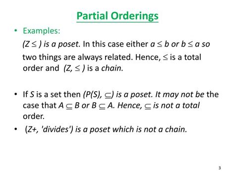 ppt 8 6 partial orderings powerpoint presentation id 1835060