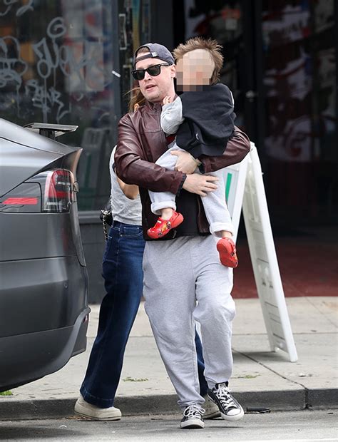 Macaulay Culkin Brenda Song Take Son For Mohawk Haircut Photos