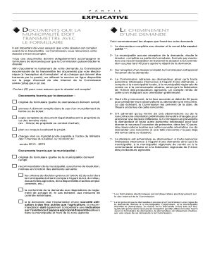 Fillable Online Chesterville Formulaire Pour La Pr Sentation D Une