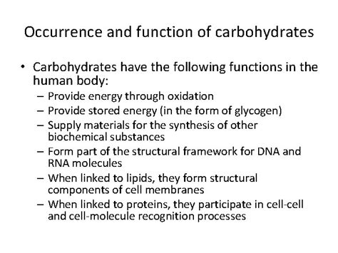 Carbohydrates Chapter 18 Biochemistry An Overview Biochemistry Is