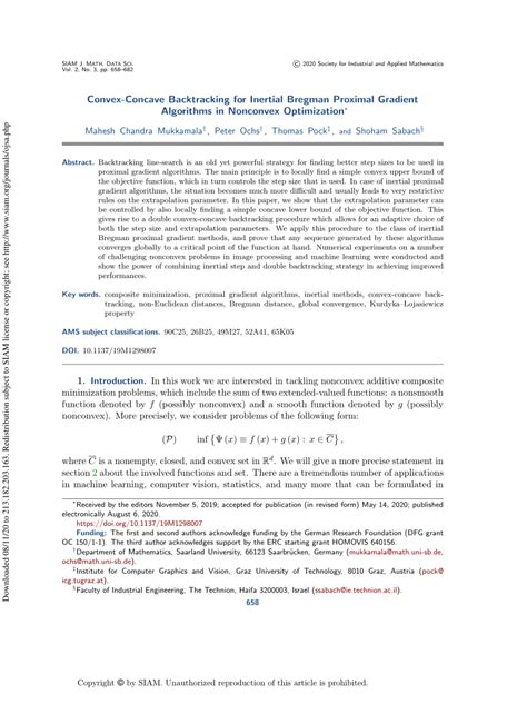 pdf convex concave backtracking for inertial bregman proximal gradient algorithms in nonconvex