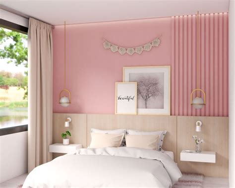 10 Gorgeous Pink Accent Wall Ideas For Bedroom And Living Room Pink Accent