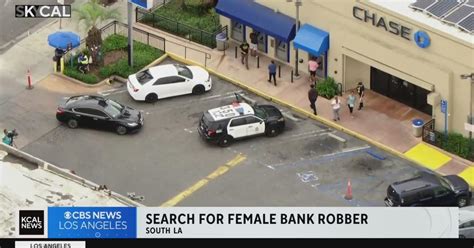 Police Searching For Woman Who Robbed South La Bank Cbs Los Angeles