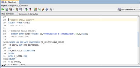 ref cursor en oracle pl sql