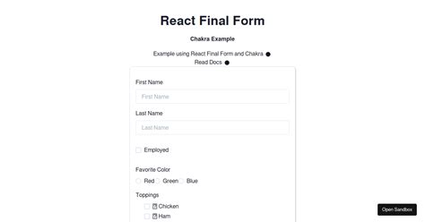 Chakra Ui Form With Validation Forked Codesandbox
