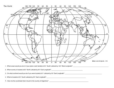 Latitude And Longitude Worksheets Latitude And Longitude Glo