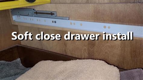 Soft Close Drawer Bottom Mount Drawer Slide Install YouTube