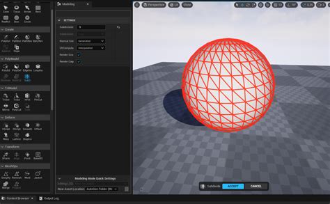 tutorial creating highpoly meshes for nanite using editor modeling tools and displacement