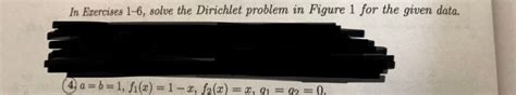 in exercises 1 6 solve the dirichlet problem in