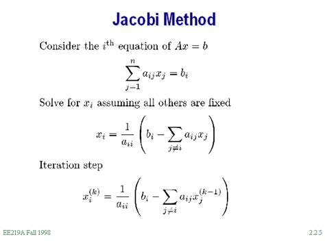 jacobi method