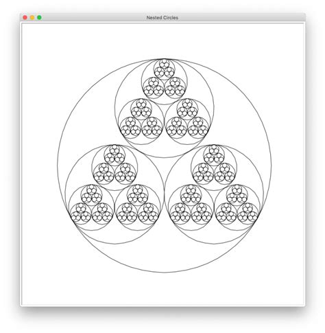 nested circles python and turtle