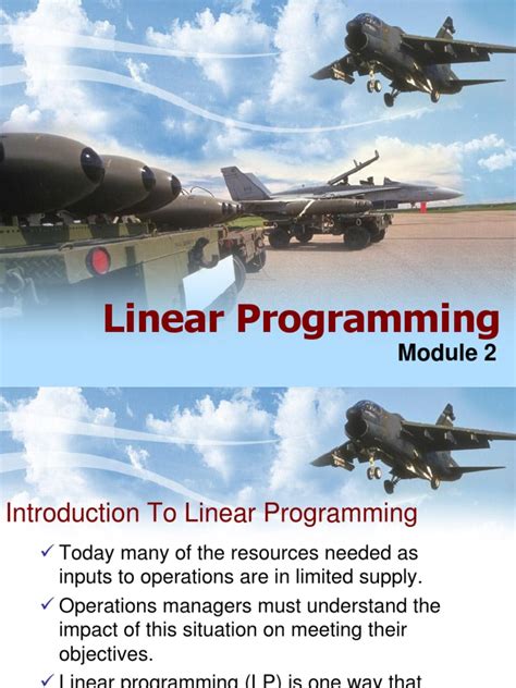 linear programming model 2 mba pdf linear programming mathematical optimization