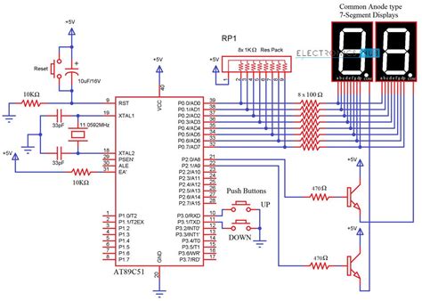 circuit diagram of 2 digit digital counter