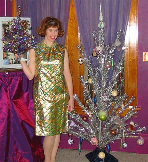 O Tannenbaum Aluminum Christmas Tree In Mid Century Photographs