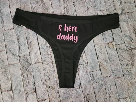 Cum Here Daddy And Here Daddy Thongs Or Panties Etsy