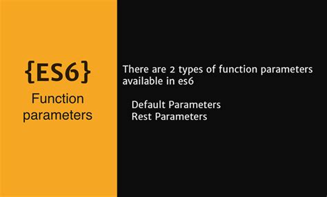 function parameters in es6 lightrains