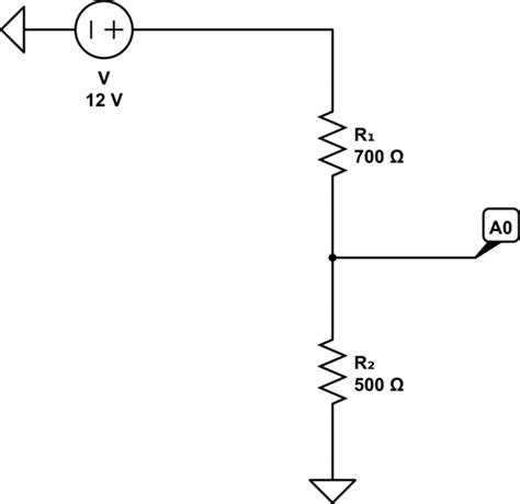 Analogread Measuring 12 V Via Voltage Divider Choosing The Right