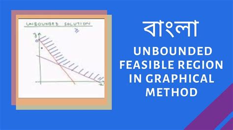 unbounded feasible region in graphical method lesson 05 youtube