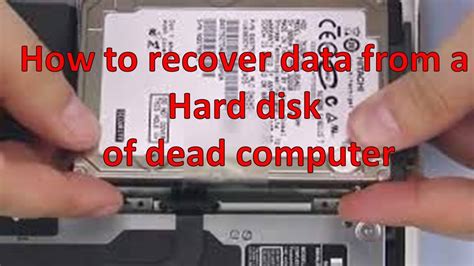 How To Recover Data From A Hard Drive Disk YouTube