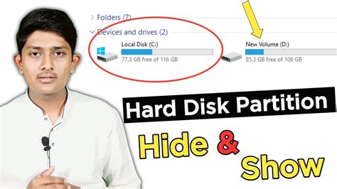How To Hide Show Drive In Windows Computer Me Hard Disk Partition