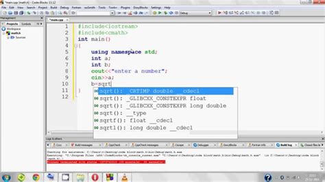 c program square root of number youtube