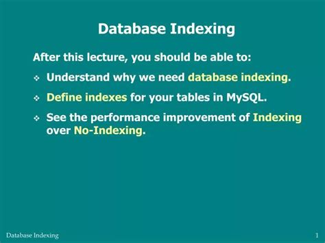 ppt database indexing powerpoint presentation free download id 2412958