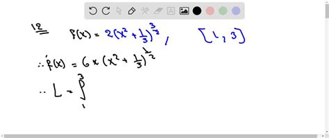 solved calculate the arc length l of the graph of the given function over the given interval f
