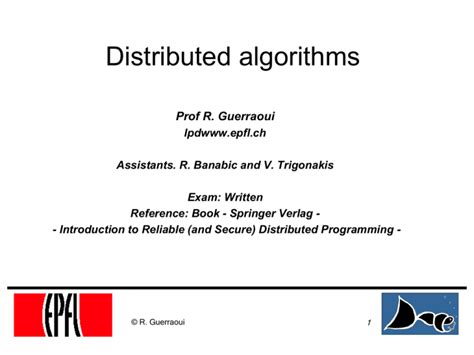 algorithms distributed programming laboratory lpd