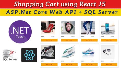 React Js Shopping Cart Using Asp Net Core Web Api And Sql Server