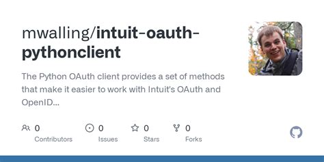 Github Mwalling Intuit Oauth Pythonclient The Python Oauth Client