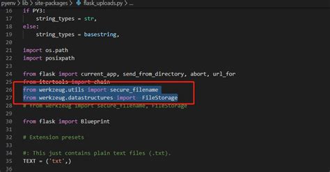 flask开发导入flask uploads包时提示 ImportError cannot import name secure