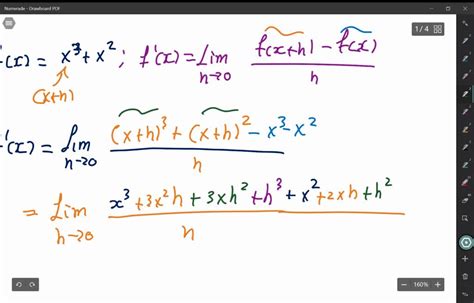 solved finding the derivative by the limit proces…