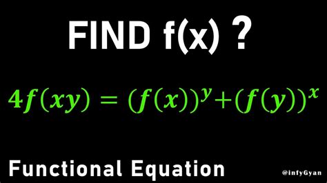 how to solve functional equations with easy steps youtube